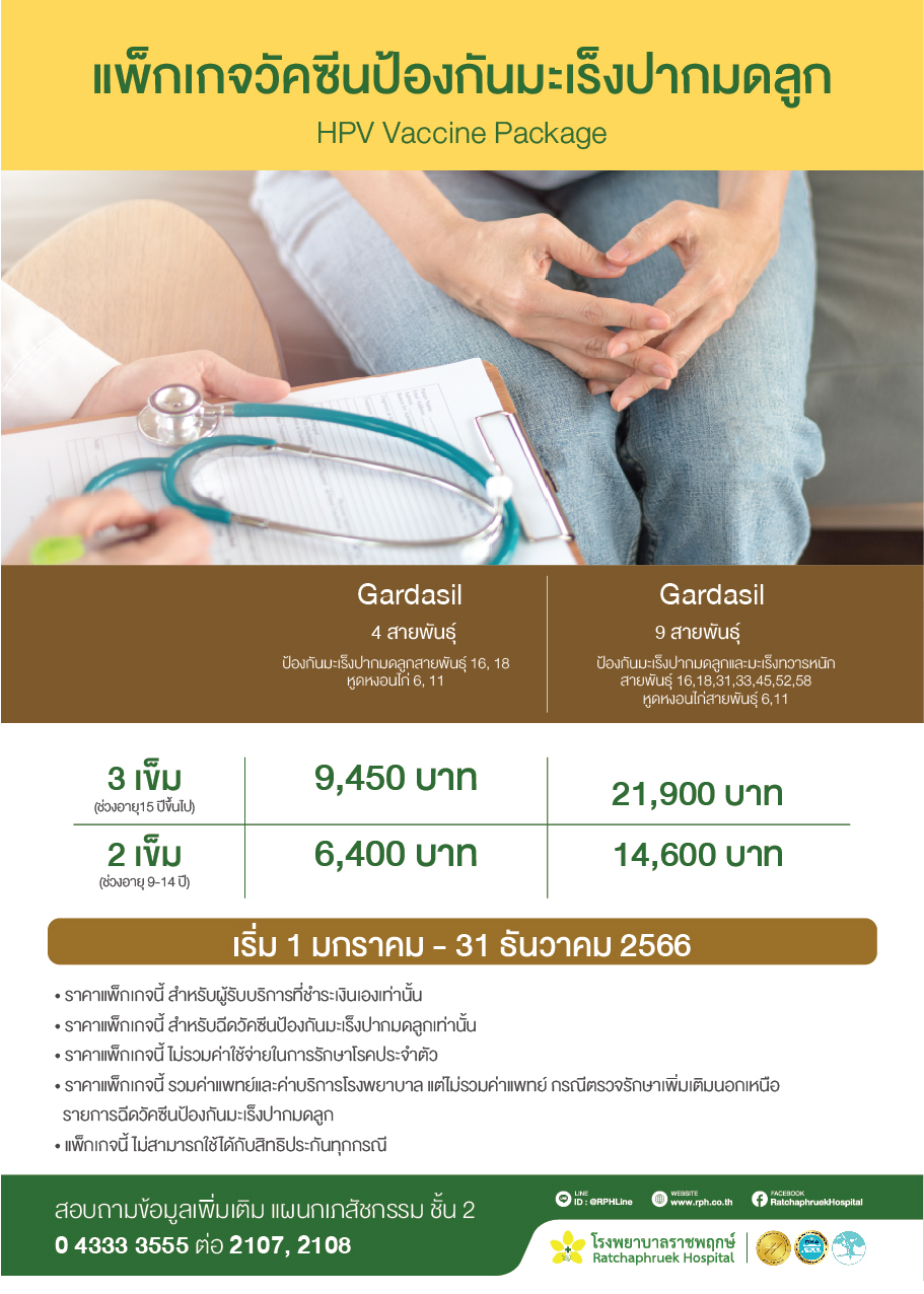 HPV Vaccine Package - 拉查普魯克醫院