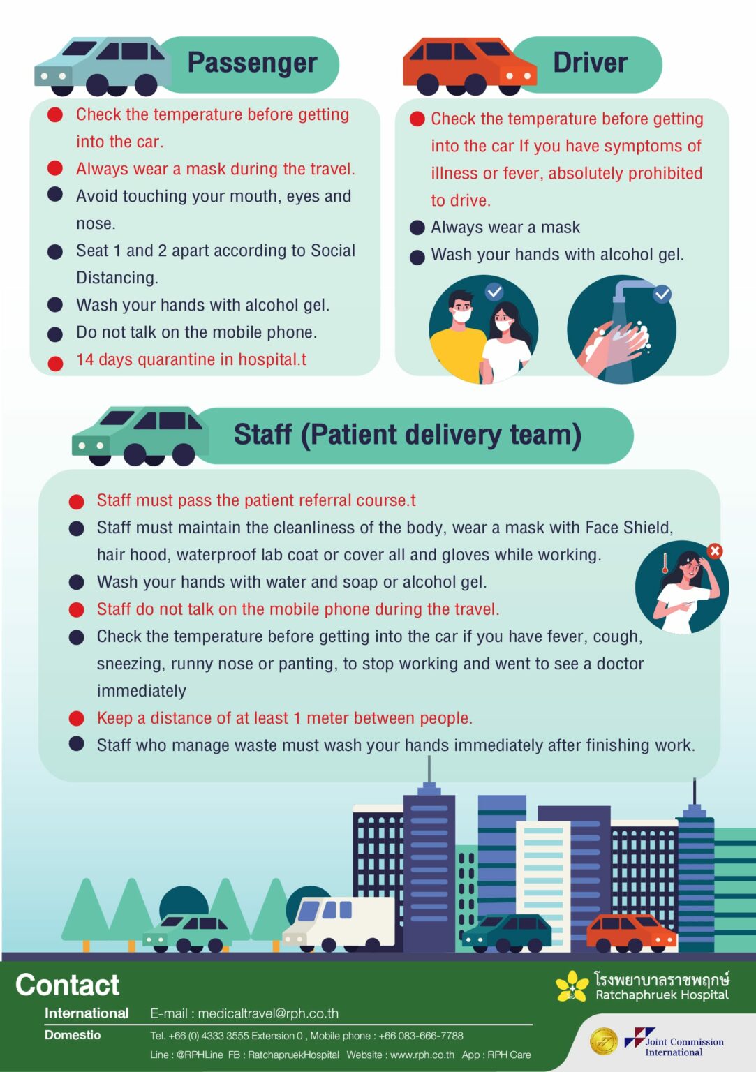 Safety Protocol (Infographics) - Ratchaphruek Hospital