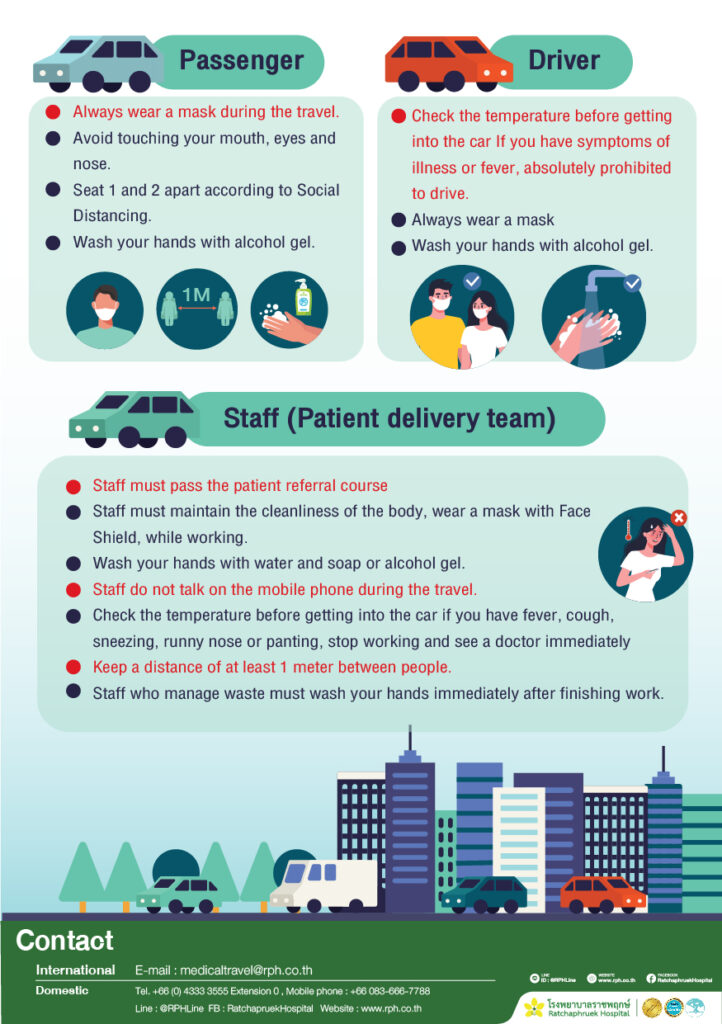 Arrival : SAFE AND CLEAN - Ratchaphruek Hospital