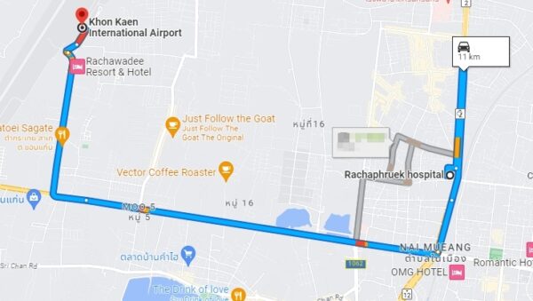 Arrival : Map to Ratchaphruek Hospital - Ratchaphruek Hospital