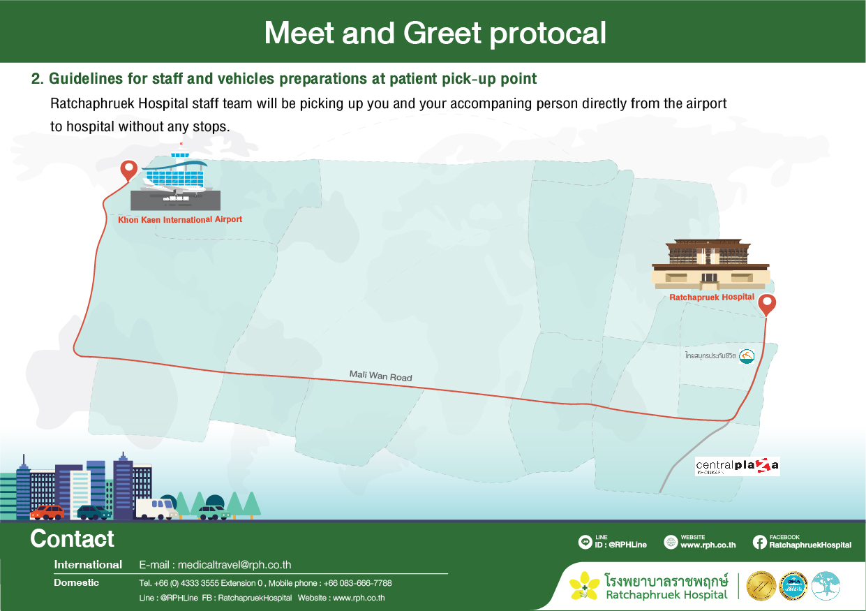 Arrival : SAFE AND CLEAN - Ratchaphruek Hospital