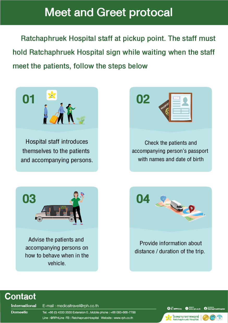 Arrival : SAFE AND CLEAN - Ratchaphruek Hospital